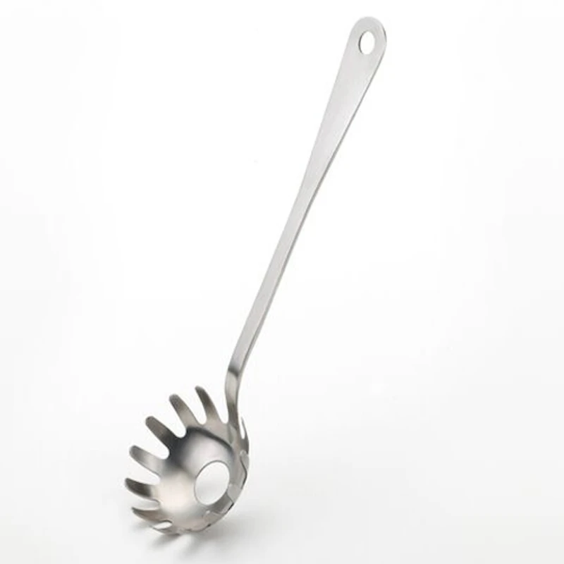 Spaghetti Ladle, Mirrorpolished Steel from Alessi | RoyalDesign