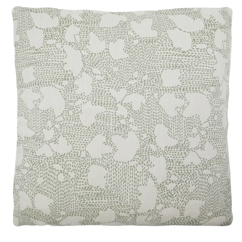 Mori Cushion Cover Off-white / Khaki, 50x50 cm | RoyalDesign