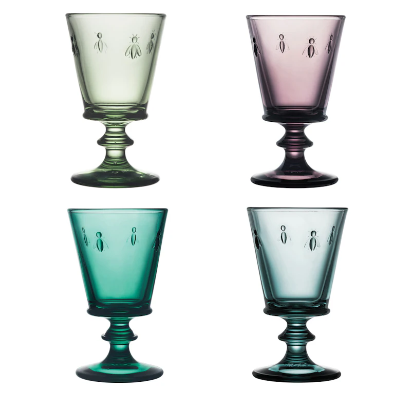 Abeille Wine Glass Multi, 4-pack from La Rochere | RoyalDesign