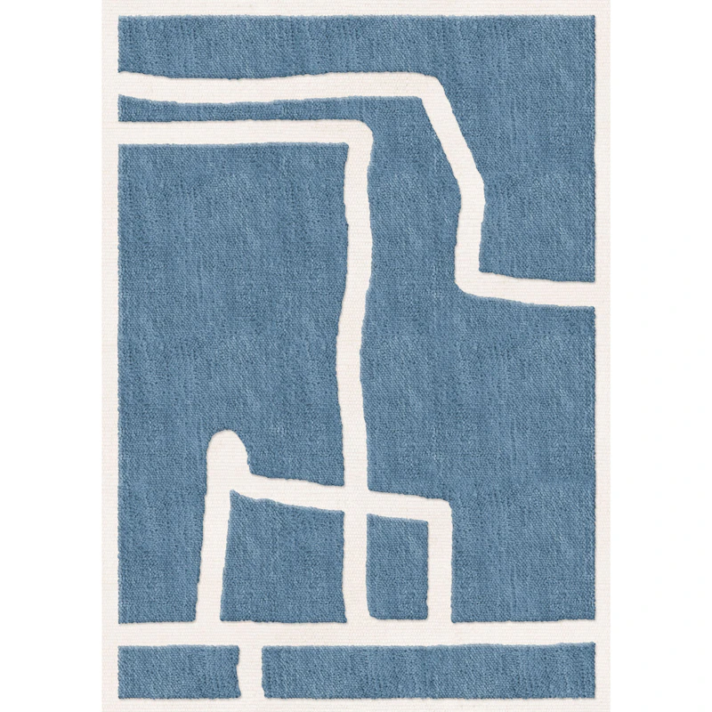 Gotland Klint Wool Rug Cornflower Blue, 180x270 cm | RoyalDesign