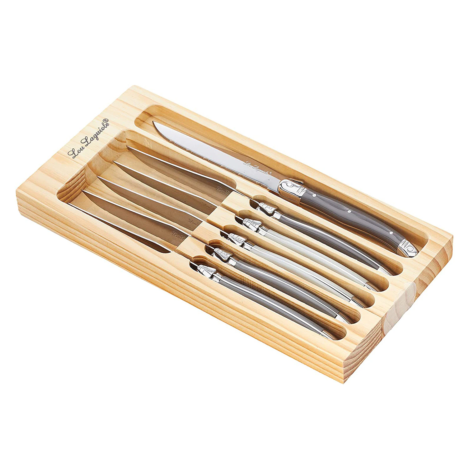 Tradition Grill Knives With Box 6-pack from Lou Laguiole | RoyalDesign
