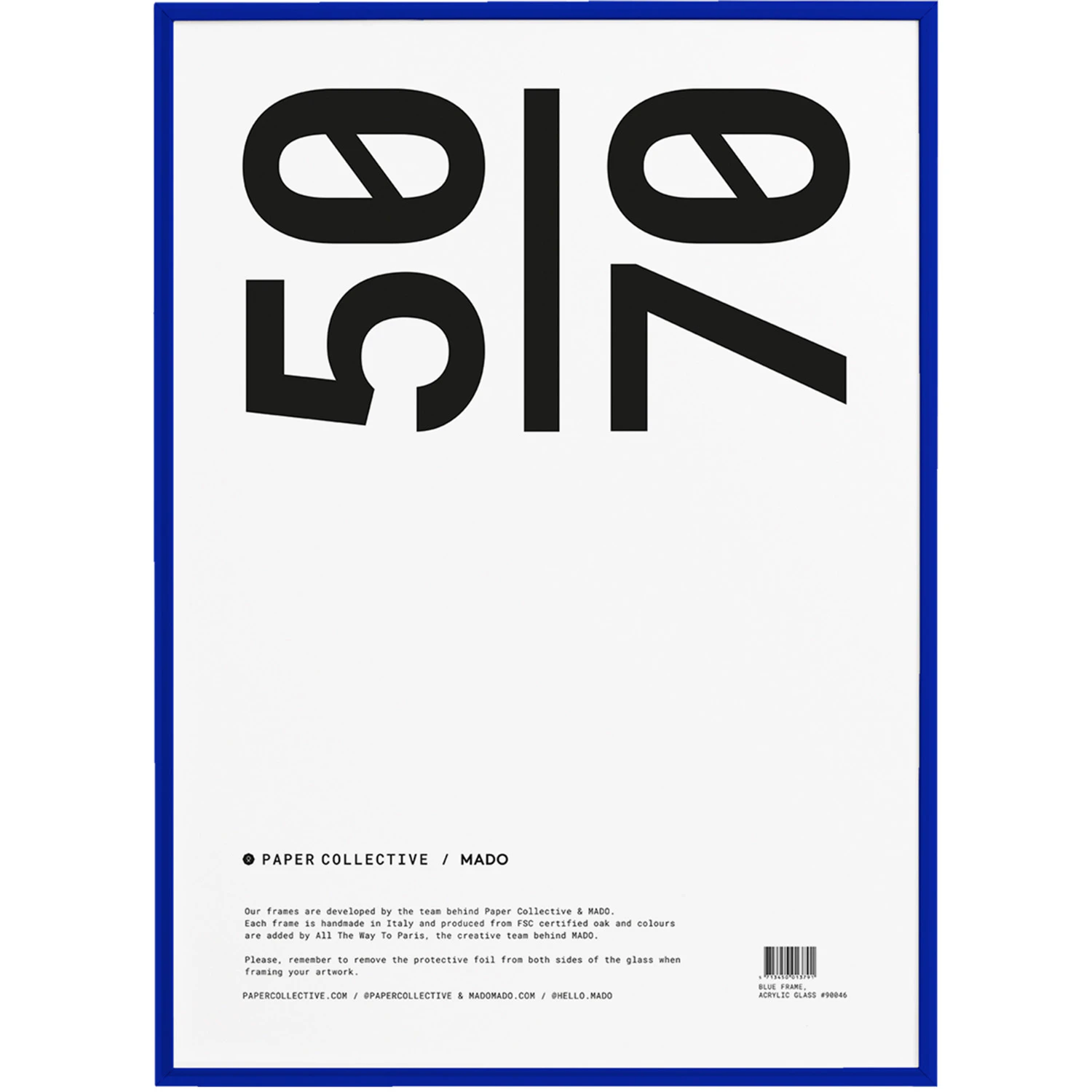 Frame Blue / Acrylic Glass, 50x70 cm | RoyalDesign