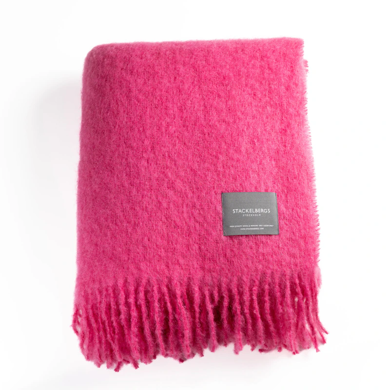 Mohair Blanket Rolled Fringe 130x170 cm, Pion | RoyalDesign