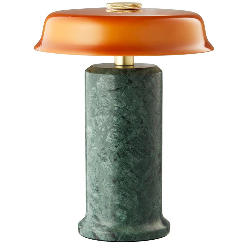 Trip No. 2 Portable Lamp, Marble Moss / Amber | RoyalDesign