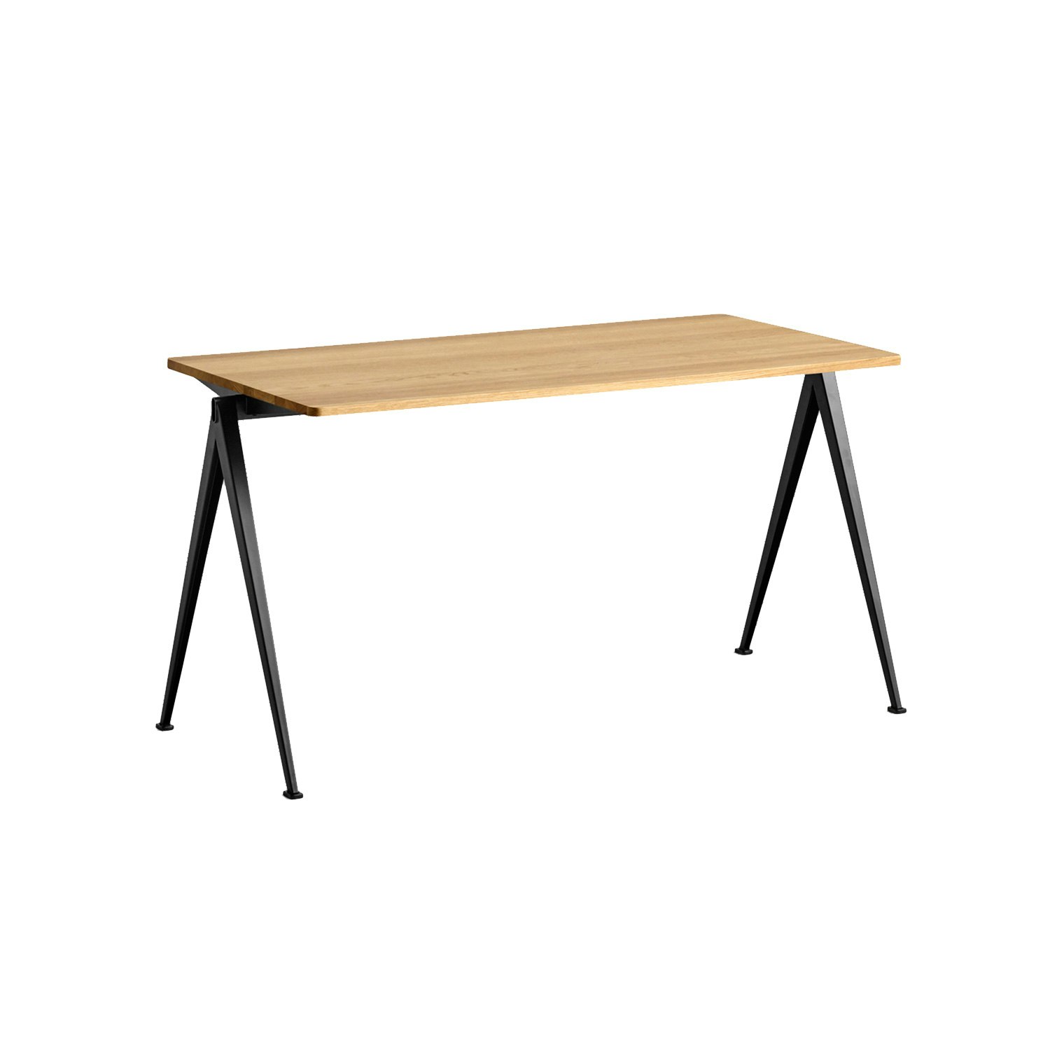 Pyramid Schreibtisch 01 140x65 cm Schwarzer Rahmen Eiche RoyalDesign