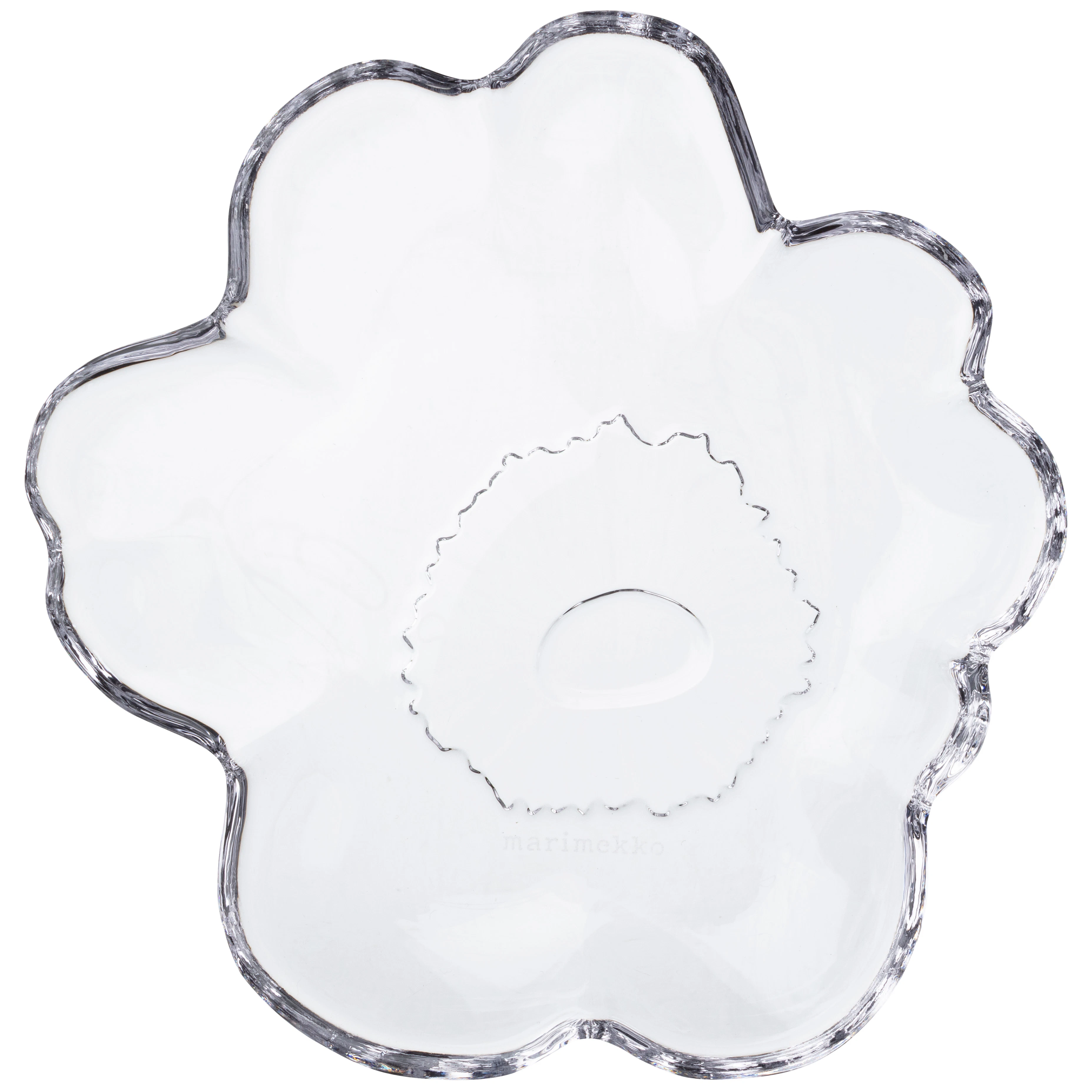 Unikko Shape Teller 13 cm, Transparent von Marimekko | RoyalDesign