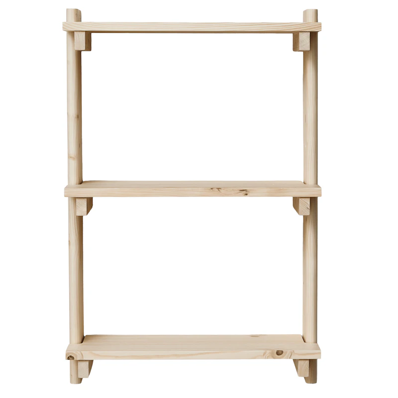 Beam Shelf 3 Shelves, Pinewood from Form & Refine | RoyalDesign