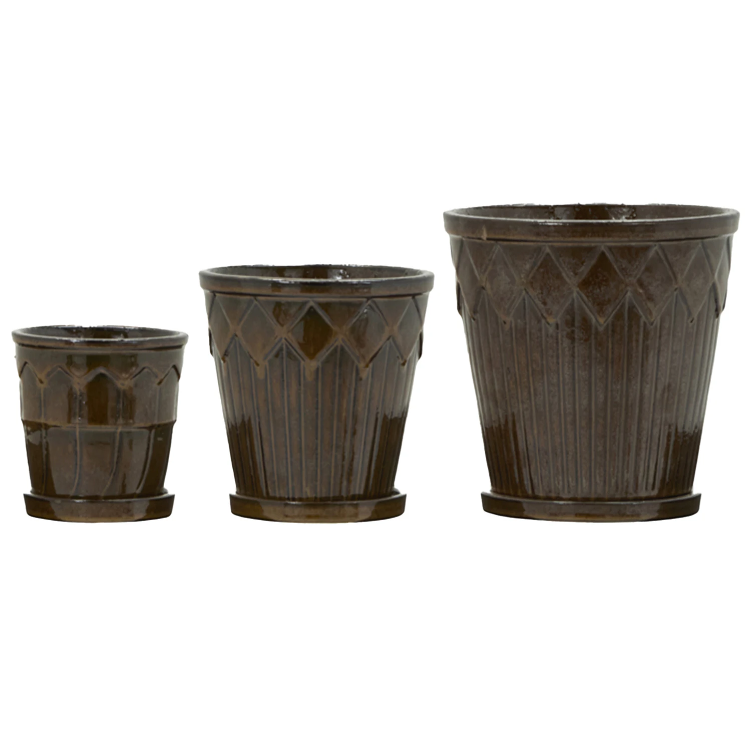 Cora Planter 3-pack, Brown from House Doctor | RoyalDesign